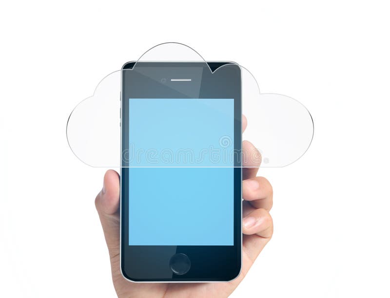 Modern Mobile Phone in Hand Stock Photo - Image of message, hold: 39298302