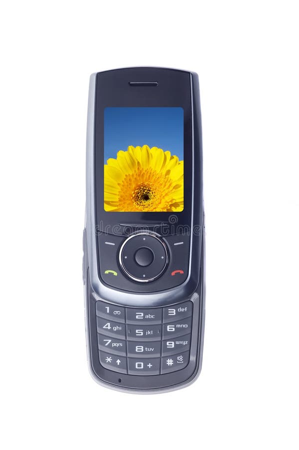 Modern Mobile Phone Isolated Stock Photo - Image of mobility, dialing ...