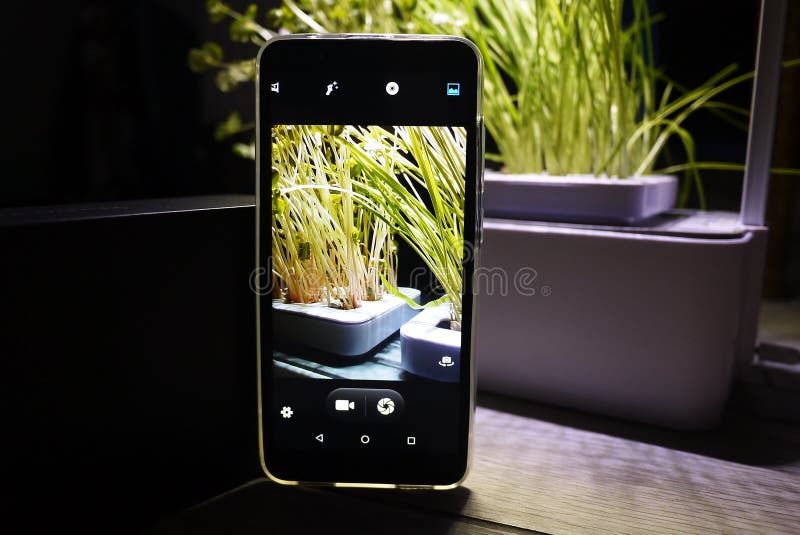 Modern Mobile Phone with Large Screen Stock Image - Image of assembly ...