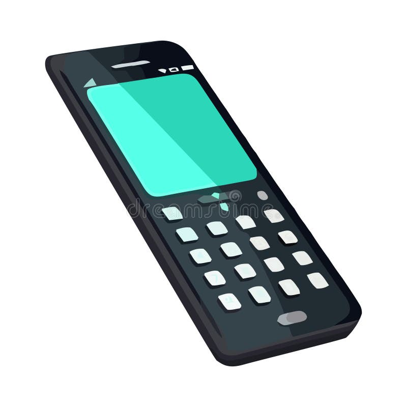 Modern Mobile Phone Symbolizes Wireless Communication Stock ...