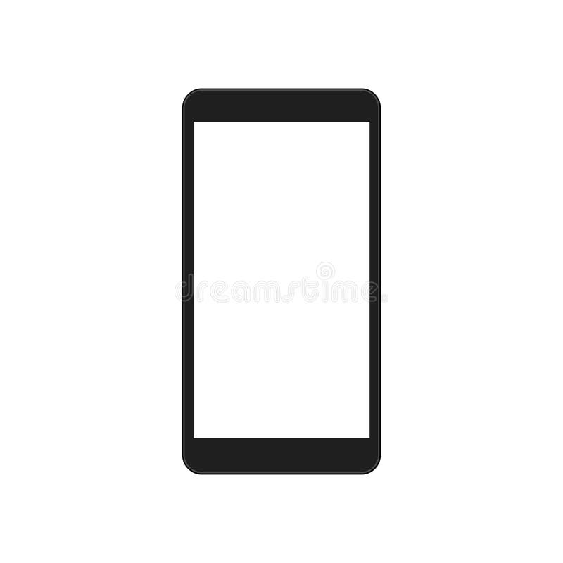 Modern Mobile Phone Vector Isolated. Smartphone Shape Stock Vector ...
