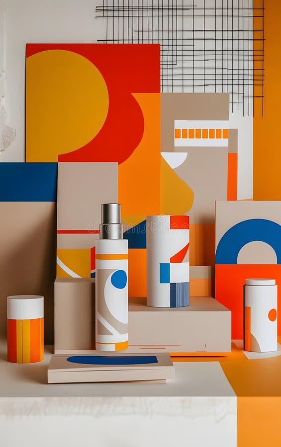 A Modern Mockup Combining Branding and Graphic Design Elements, with ...