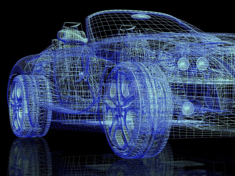 3d model cars stock illustration. Illustration of shadow - 22692926