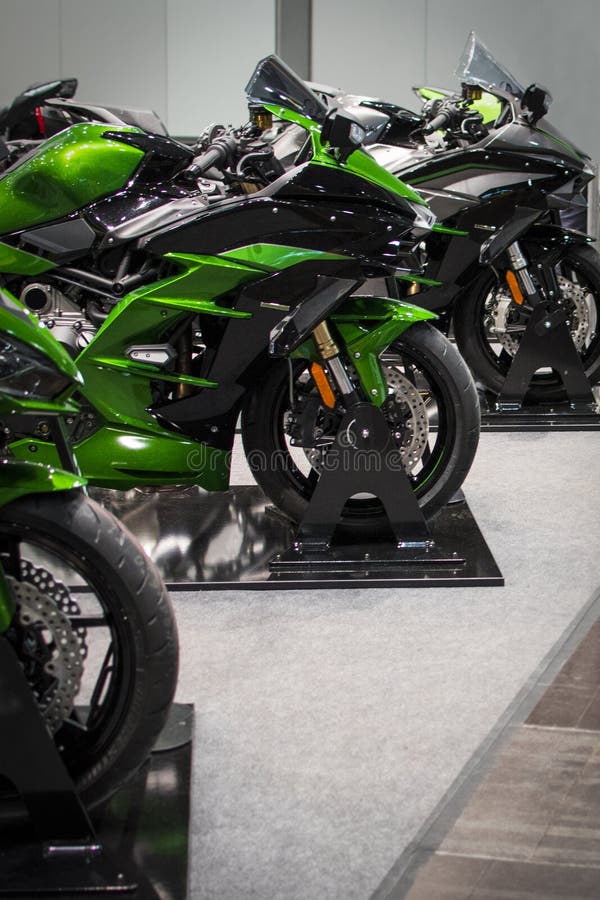 The Front of Motorcycle on Display Stock Image - Image of high, cycle ...