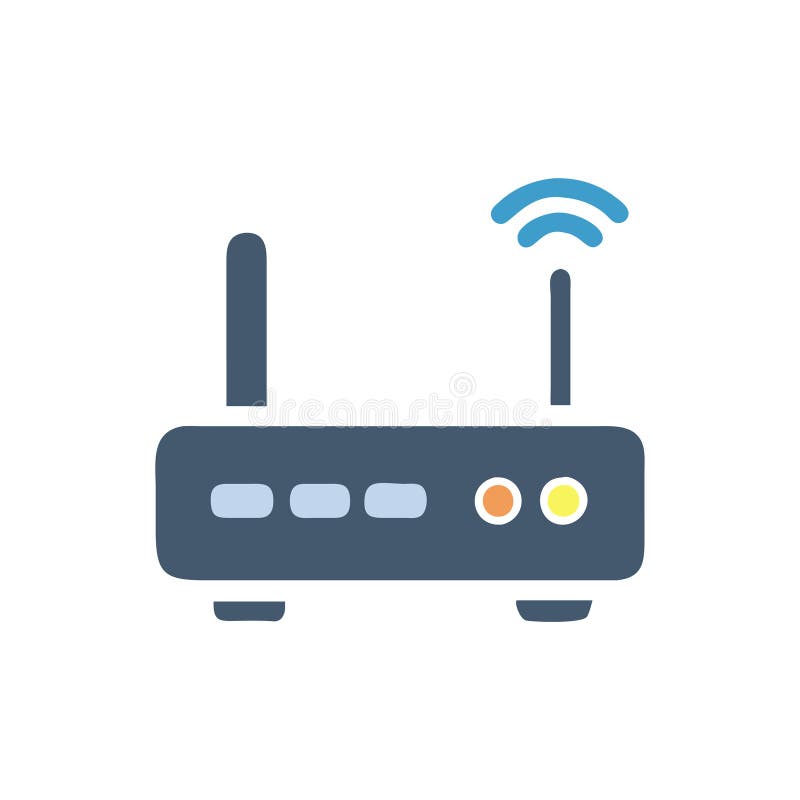 Modern Modem Icon for Connectivity Stock Photo - Illustration of modem ...