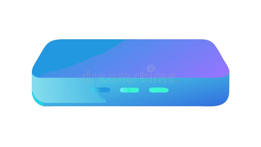 Modern Modem Router Device Icon, Internet and Network Connectivity ...