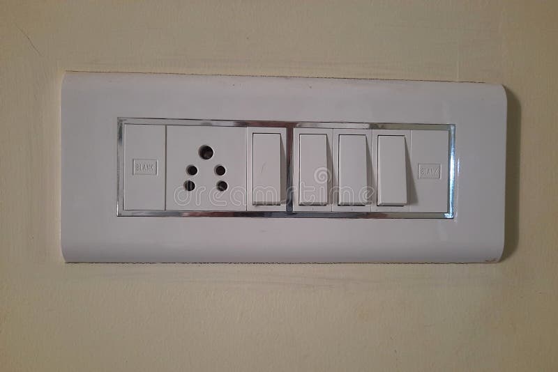 Modern, Modular Switch Panet Stock Image - Image of view, attractive ...