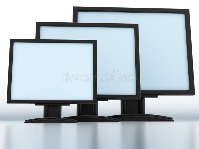 Set of monitors stock photo. Image of futuristic, objects - 8444026