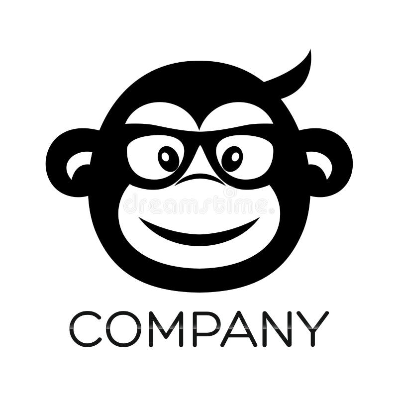Modern Monkey Logo. Vector Illustration. Stock Vector - Illustration of ...