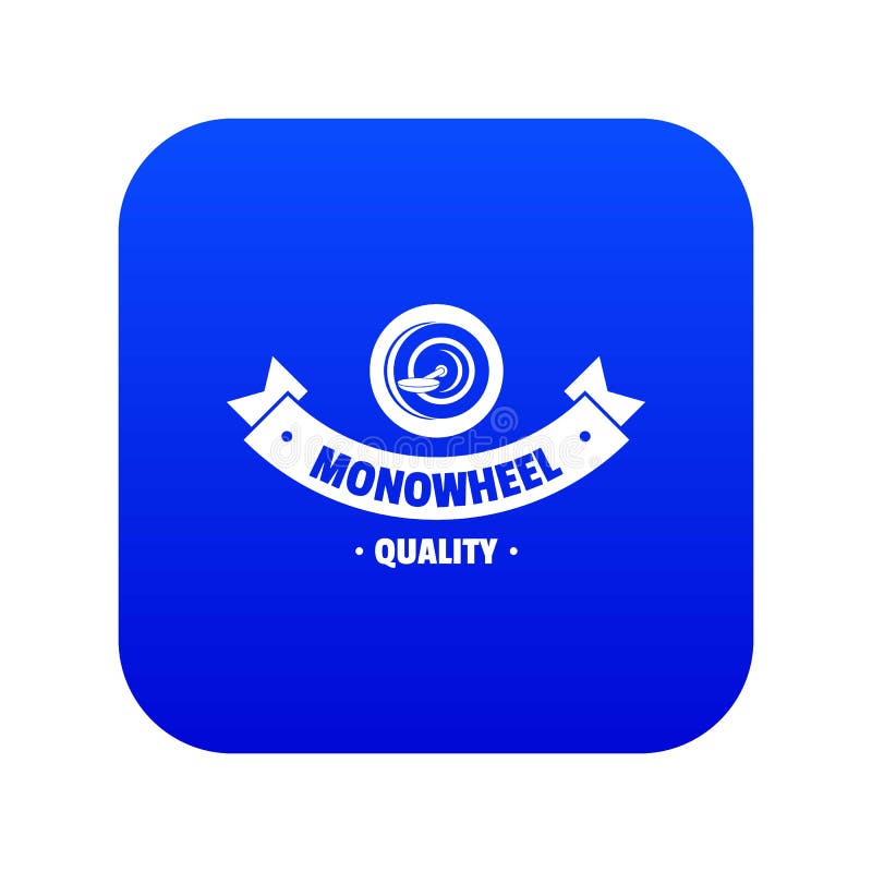 Modern Mono Wheel Icon Blue Vector Stock Vector - Illustration of ...