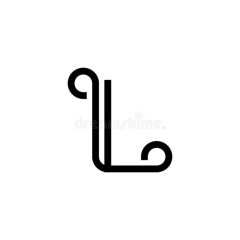 Modern Monogram Letter L Logo Design Stock Illustration - Illustration ...