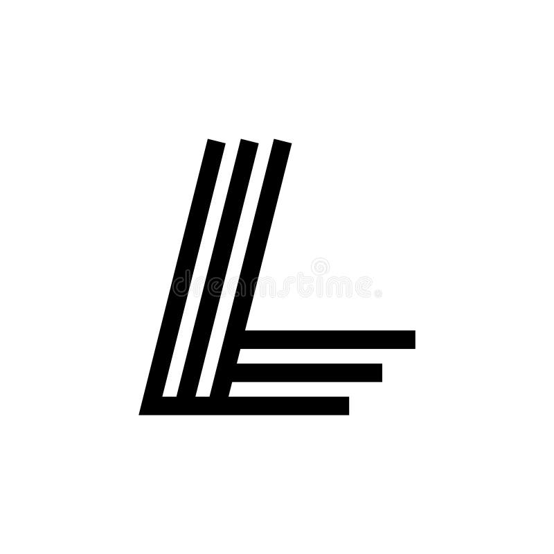 Modern Monogram Letter L Logo Design Stock Illustration - Illustration ... Modern Monogram Letter L Logo Design Stock Illustration - Illustration ...