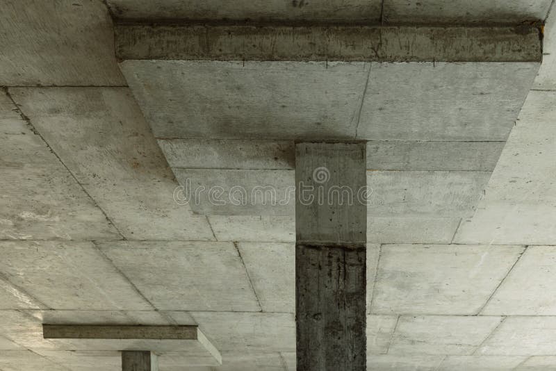 Modern Monolithic Concrete Floor in a New Building Stock Photo - Image ...