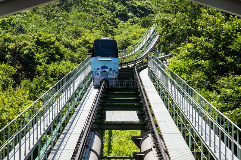 Monorail Train on the Track Stock Photo - Image of vehicle, large ...