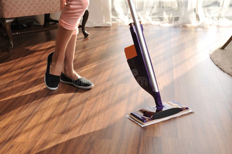 Modern Mop for Cleaning Wooden Floor from Dust Stock Image - Image of ...