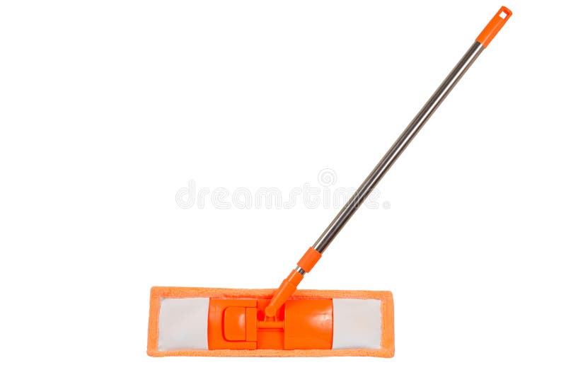 Modern Mop Isolated on White Background. Stock Photo - Image of manual ...