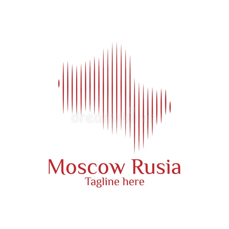 Modern Moscow Russia Wave Logo Template Designs Vector Illustration ...