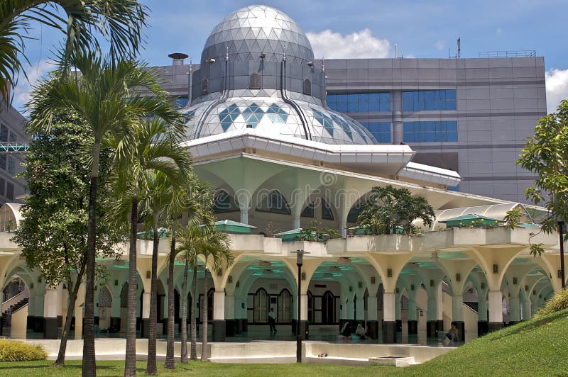 Modern Mosque stock photo. Image of garden, mosque, paradise - 12458752