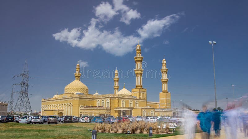 Modern Mosque Building in Kuwait Timelapse Hyperlapse Editorial Image ...