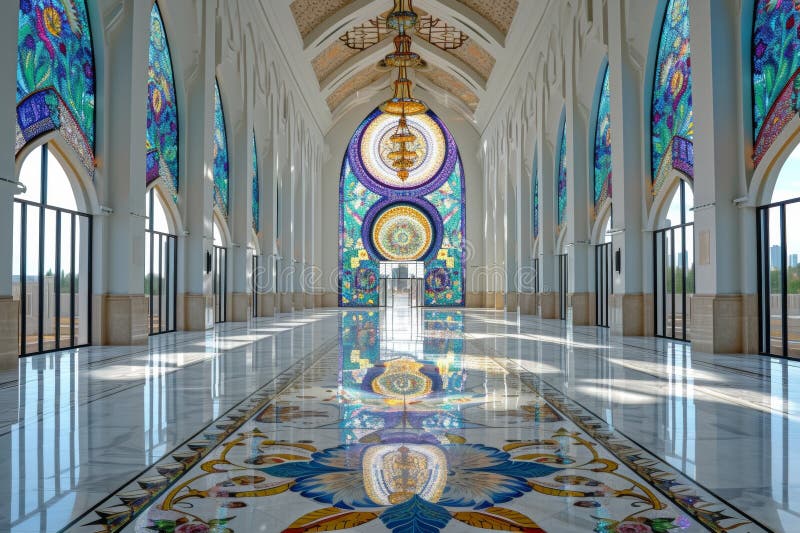 A Modern Mosque Interior that Celebrates Artistic Expression and ...