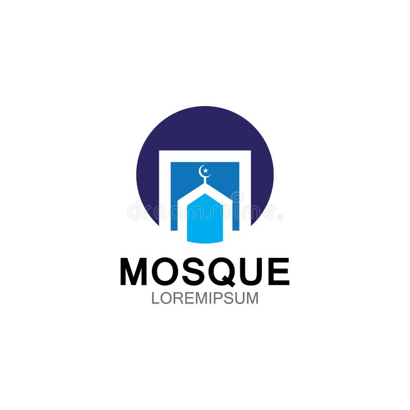 Modern Mosque Logo Symbol or Icon Template. Stock Vector - Illustration ...