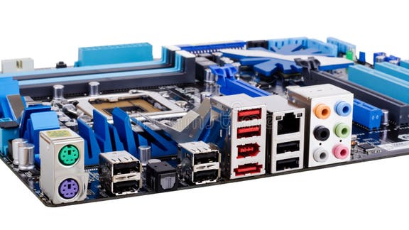 Modern motherboard stock photo. Image of 1156, electrical - 24673978