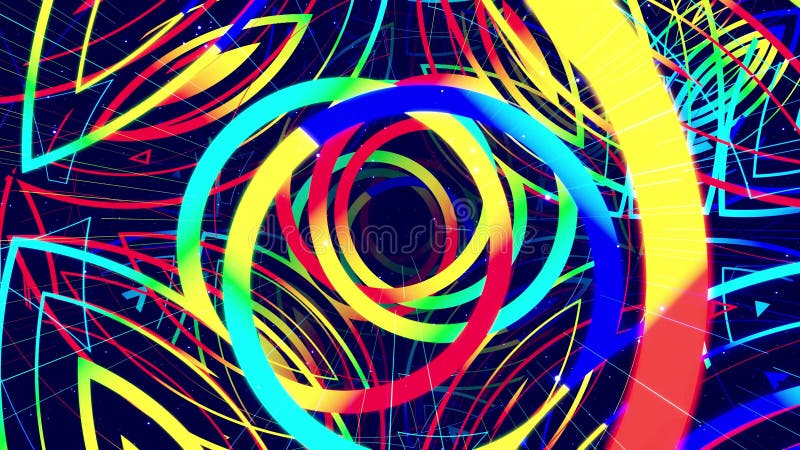 Modern Motion Design Vj Loop Bg. Cosmic Journey: Seamless Animated ...