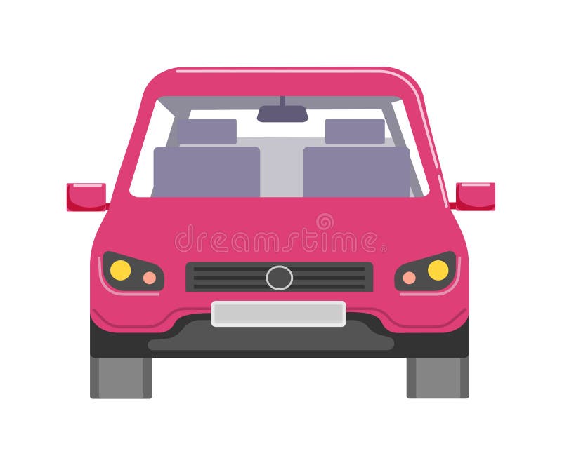Modern Motor Car Automobile Model Front View Stock Vector ...