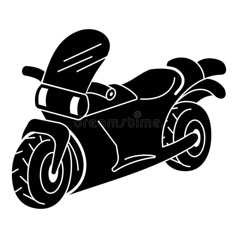 Motorbike Icon, Outline Style Stock Vector - Illustration of scooter ...