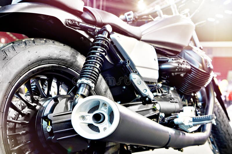 Modern motorcycle stock photo. Image of rocket, exhaust - 338204716