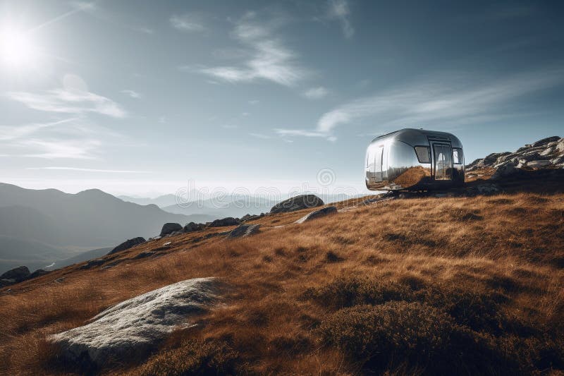 Modern Motorhomes and Recreational Vehicles Stock Illustration ...