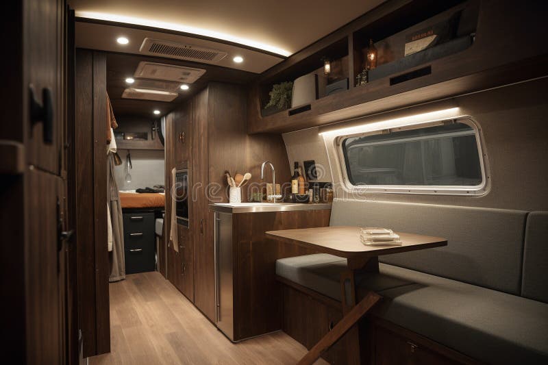 Modern Motorhomes and Recreational Vehicles Stock Illustration ...