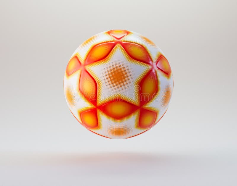 Modern Moulded Soccer Football Stock Illustration - Illustration of ...