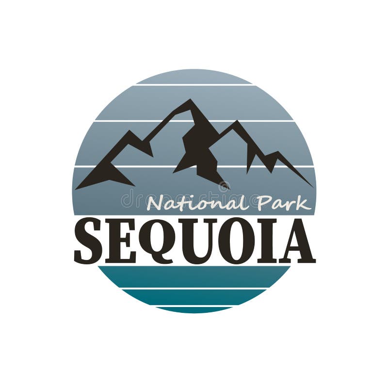 Modern Mountain Sequoia Logo. Vector Illustration Stock Vector ...