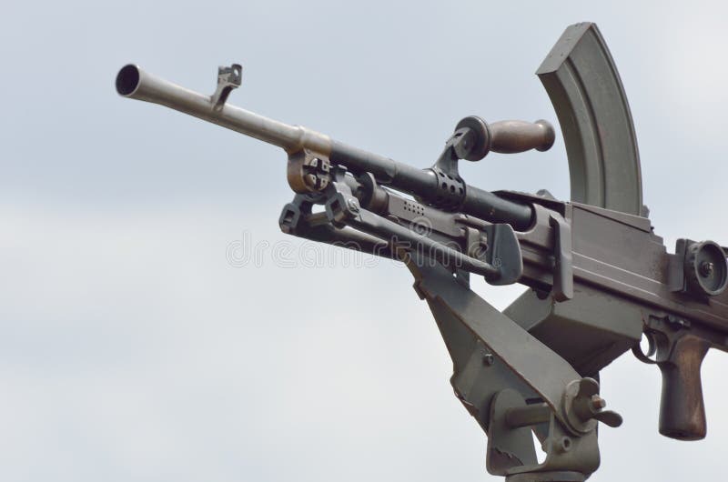 Modern mounted machine gun stock photo. Image of special - 42468606