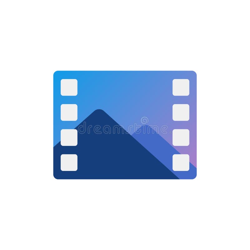 Modern Movie Icon Design Vector Stock Vector - Illustration of ...