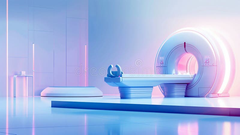 Modern MRI Machine in Hospital Setting. Generative Ai Stock ...