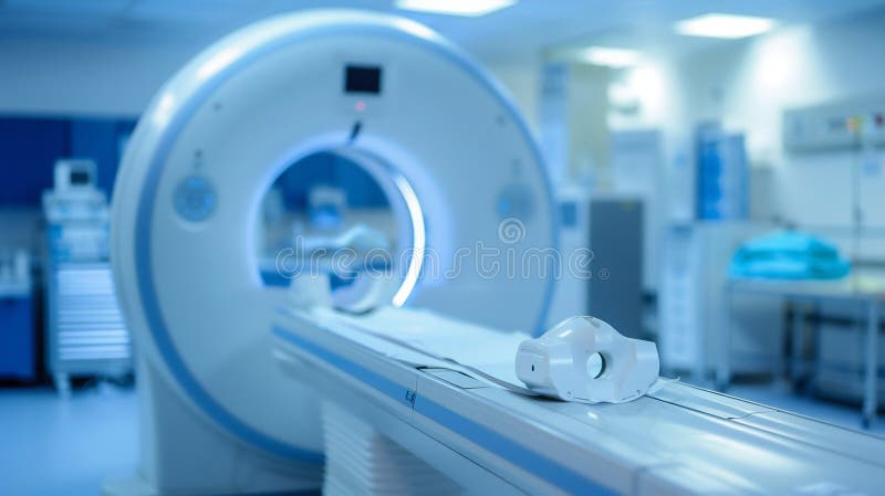 Modern MRI Machine in Hospital Setting. Generative Ai Stock ...