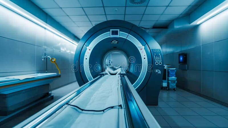 Modern MRI Machine in Hospital Setting. Generative Ai Stock ...