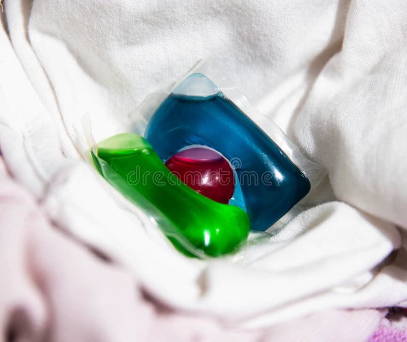 Modern Multi-colored Capsule for Washing Clothes in a Washing Machine ...