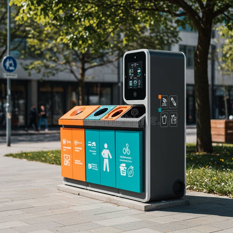 Compartment Recycling Bin Stock Illustrations – 34 Compartment ...