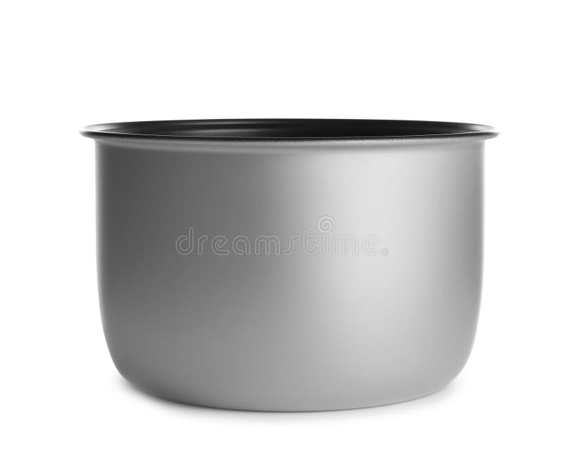 Modern Multi Cooker Inner Pot Isolated on White Stock Photo - Image of ...