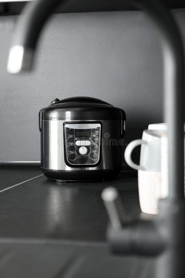 Modern Multi Cooker in Kitchen Stock Image - Image of cooker ...