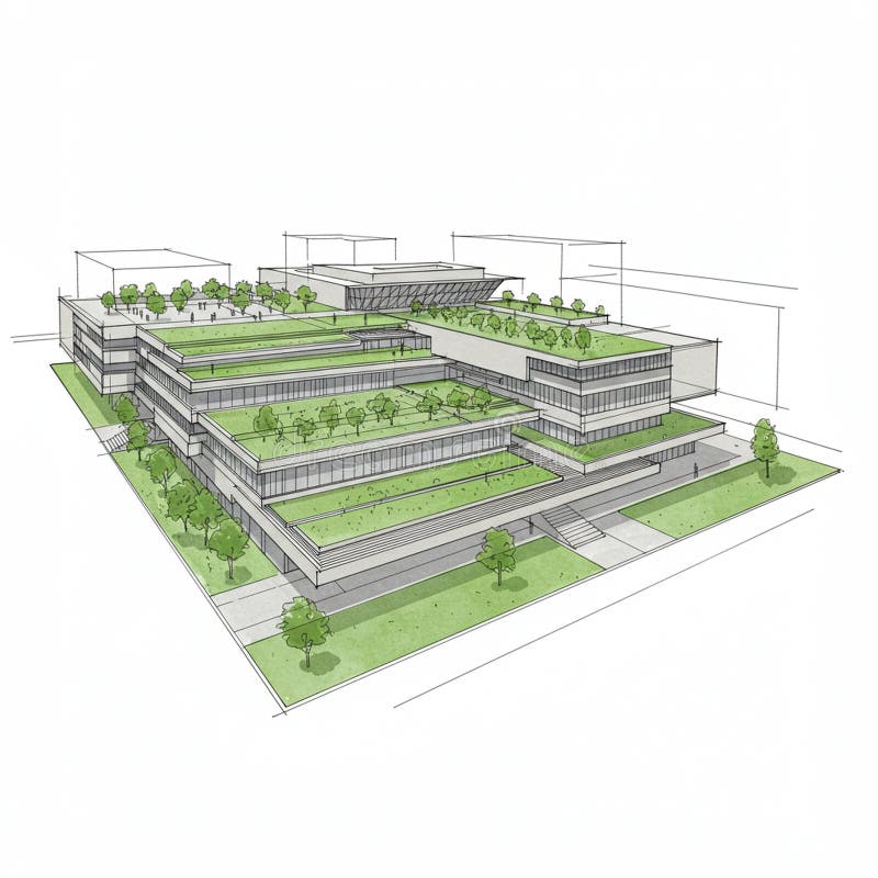 Multi Level Architectural Design Stock Illustrations – 1,832 Multi ...