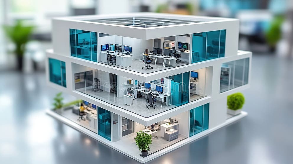 Level Office Building Model Stock Illustrations – 147 Level Office ...