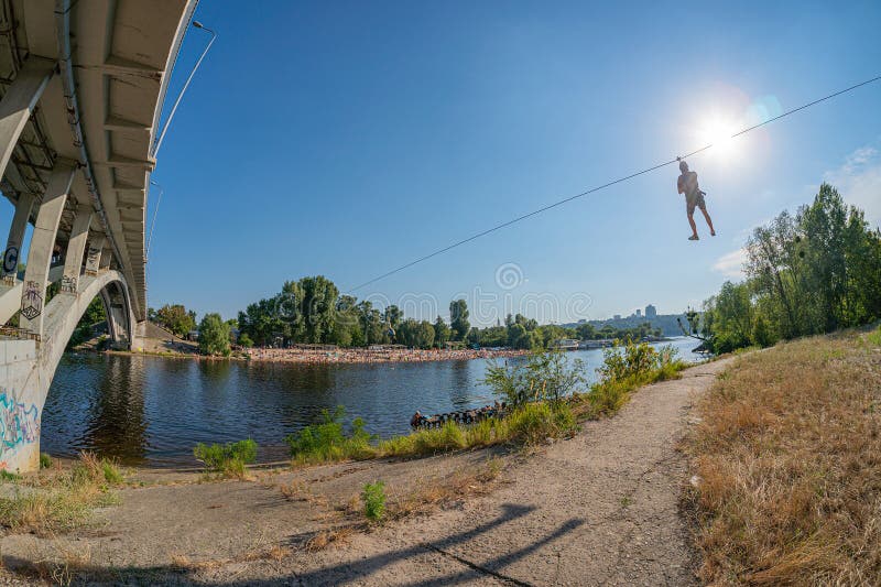 A Modern Multi-span Bridge, Likely Concrete or Steel, with Cable-stayed ...