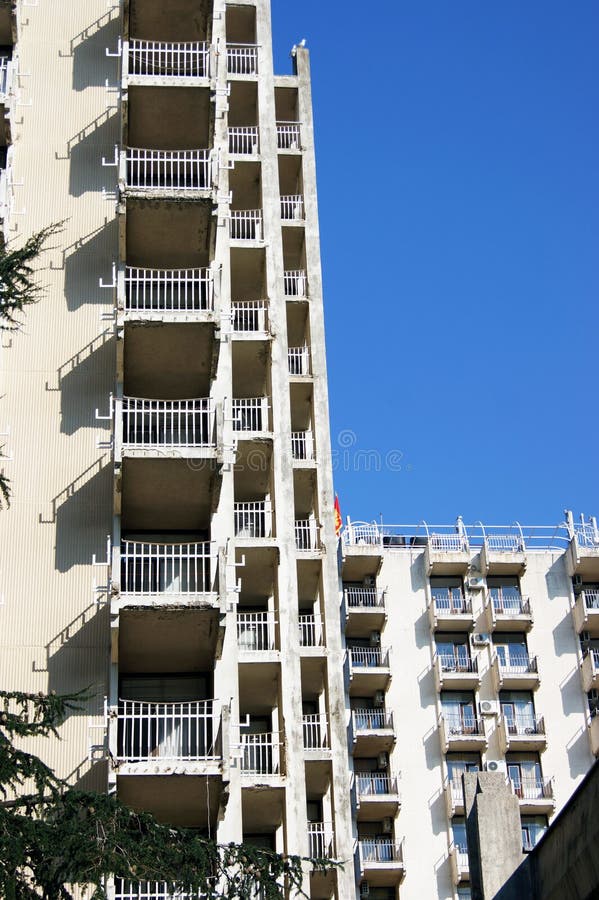 A Modern Multi-storey Building Stock Photo - Image of housing, detail ...