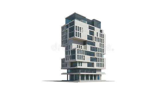 Modern, Multi-story Building with a Unique, Stacked Design. the ...