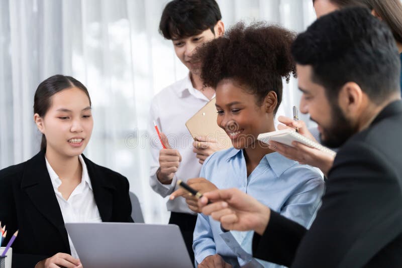 Modern Multicultural Office Worker in Corporate Workplace. Concord ...