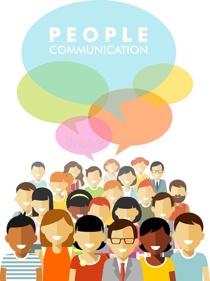 Multicultural Group Discussion Stock Illustrations – 717 Multicultural ...